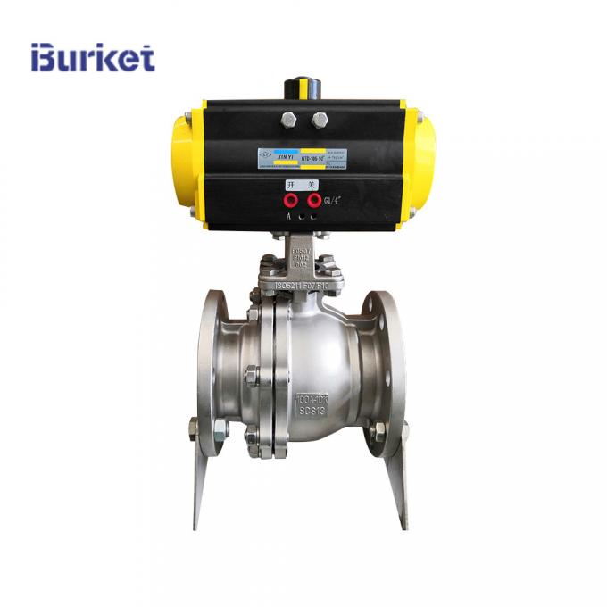 XinYi aluminium alloy double acting pneumatic actuator flange ball ...